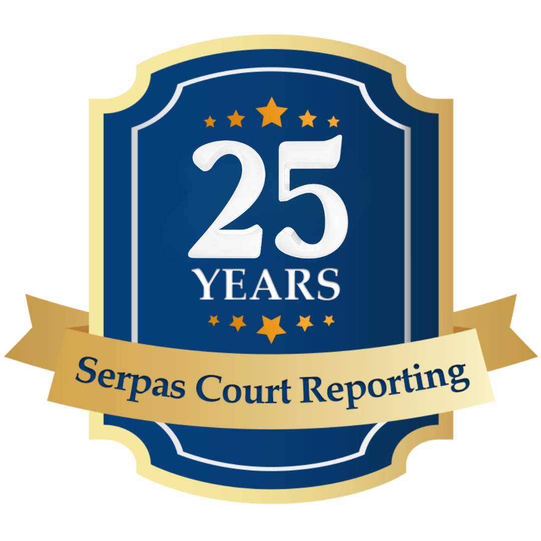 Serpas Court Reporting Logo Change March 2025 | Serpas Court Reporting